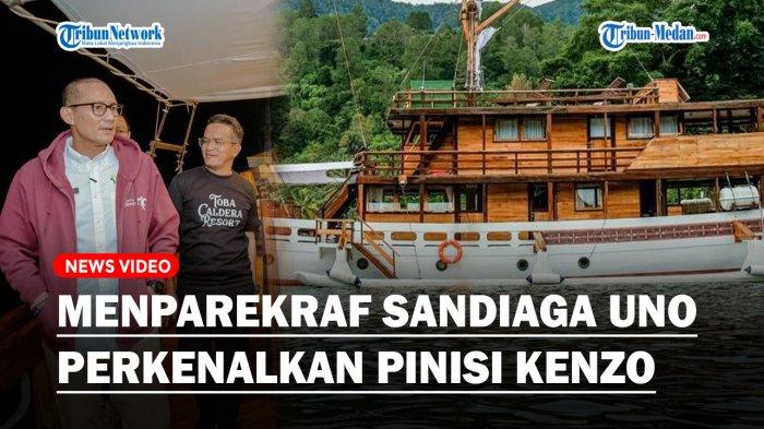 Menparekraf Sandiaga Uno Perkenalkan Pinisi Kenzo di Danau Toba ...