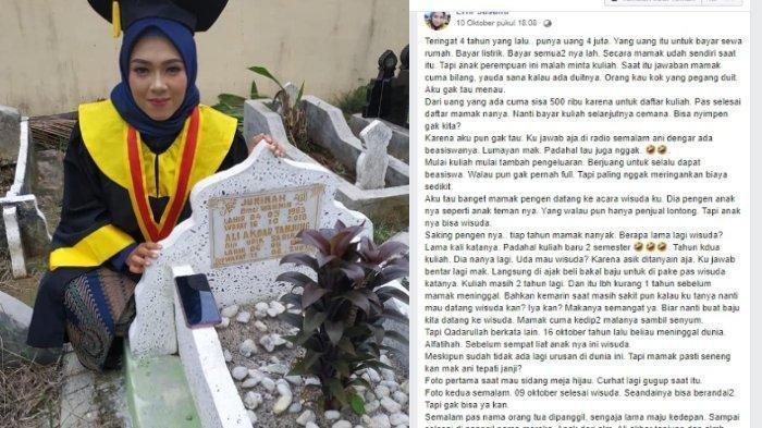 Kisah Sedih Gadis Wisuda Tanpa Orangtua, Ibu Meninggal dan Sudah Siapkan Kebaya untuk Putrinya ...