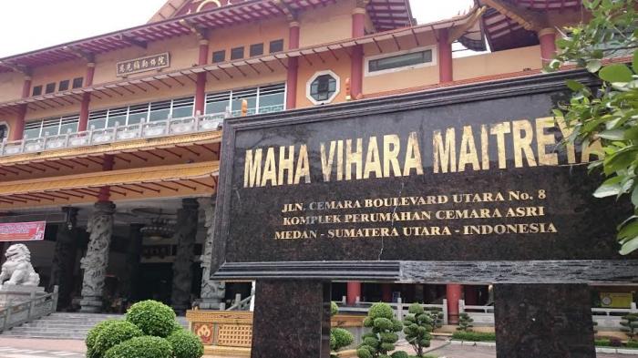 Maha Vihara Maitreya Objek Wisata Religi di Medan - Tribun-medan.com