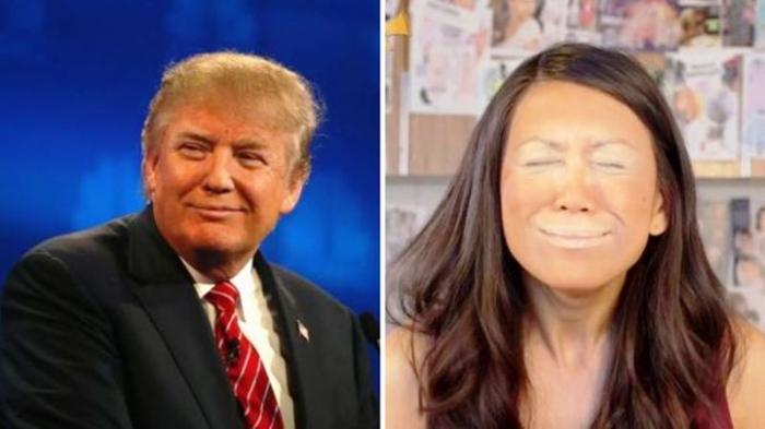 Perempuan Ini Ciptakan Video Tutorial Make Up Donald Trump - Tribun ...