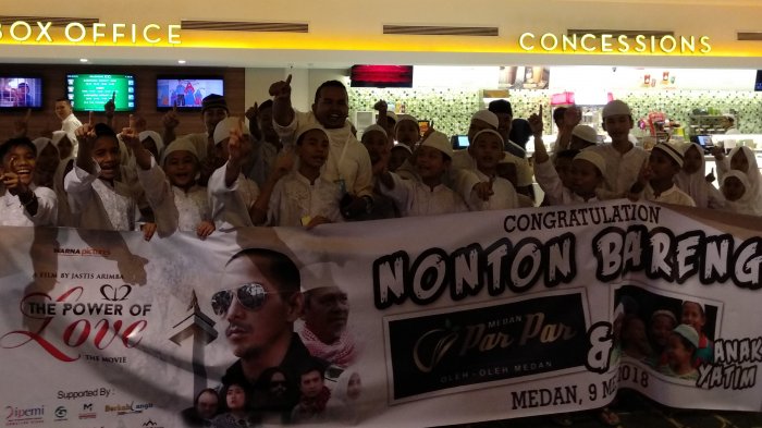 Medan Par Par Ajak Anak Yatim Nonton Bareng Film 212 The Power of Love ...