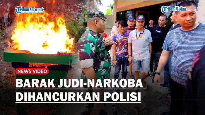 Barak Judi-Narkoba yang Sempat Digerebek Emak-emak Dihancurkan Polisi, Dua Orang Diamankan ...