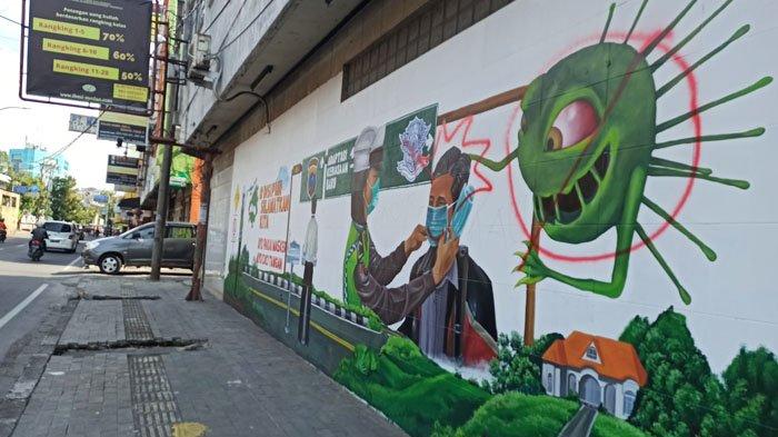 Mural Bertema Protokol Kesehatan di Kota Medan Dirusak Tangan Jahil ...