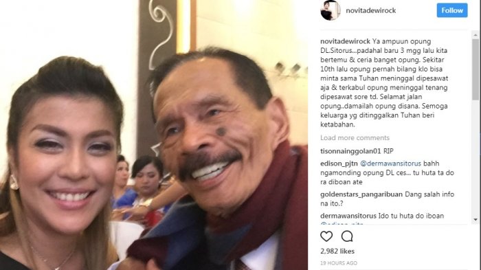 DL Sitorus Meninggal, Novita Dewi Bilang Kematian di Pesawat Sesuai Permintaan Mendiang - Tribun ...