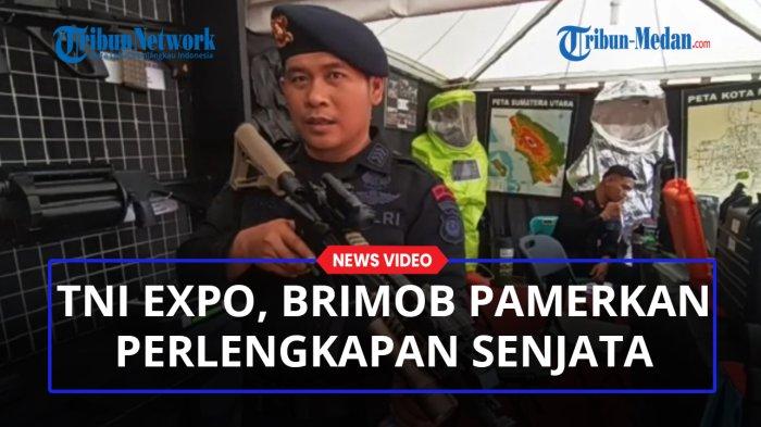 TNI Expo, Brimob Polda Sumut Pamerkan Perlengkapan Persenjataan - Tribun-medan.com
