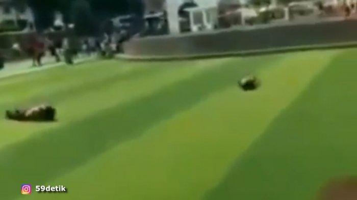 Pelajar Mesum Dihukum Guling-guling di Alun-alun Kota, VIDEONYA VIRAL DI MEDSOS. . - Tribun ...