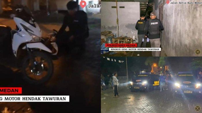 Tim Pemburu Begal Polrestabes Medan Tangkap 3 Pelaku Geng Motor Hendak Tawuran - Tribun-medan.com