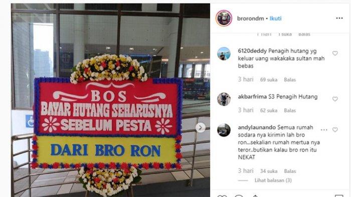 Ronald Sinaga Penagih Utang yang Kirim Karangan Bunga ke Pesta Nikah ...