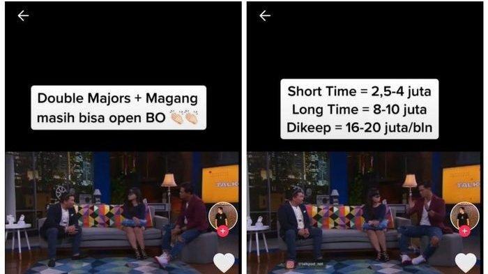 Hanya Dua Kali Sehari Open BO, Mahasiswi Cantik Ini Mengaku Tarifnya ...