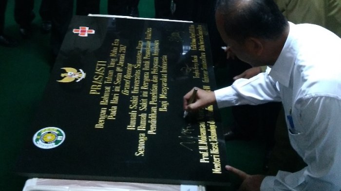 Rumah Sakit USU Diresmikan Menristek Dikti - Tribun-medan.com