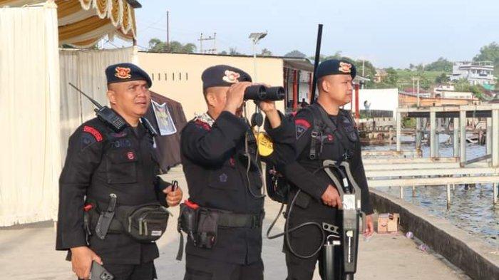 Brimob Polda Sumut Lumpuhkan 8 Drone Liar di Event F1 Powerboat Danau Toba - Tribun-medan.com