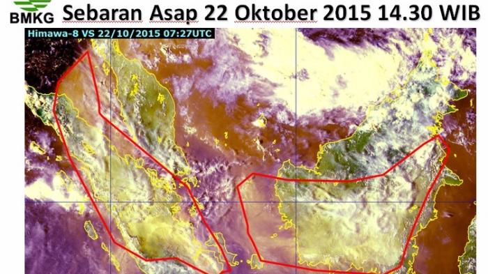 Inilah Penampakan Kabut Asap di Pulau Sumatera dan Kalimantan - Tribun ...