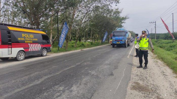 Binmas Polres Asahan Beri Binluh Gereja dan Jalan Raya - Tribun-medan.com