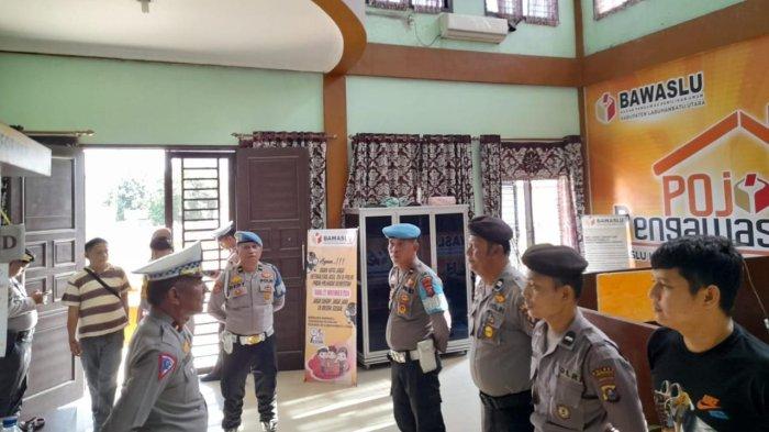 Polres Labuhanbatu Gelar Pengamanan Kantor Bawaslu Tribun Medan