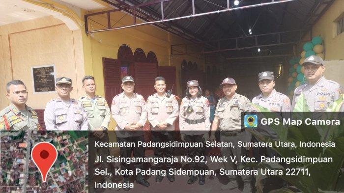 Polres Padangsidimpuan Sambangi Gereja saat Ops Lilin Toba 2022 - Tribun-medan.com