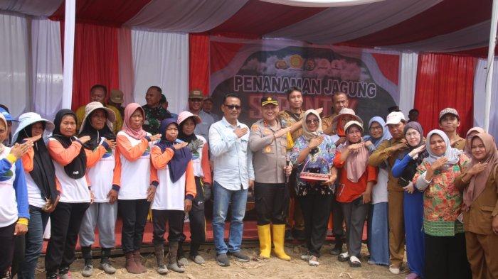 Kapolresta Deli Serdang dan Forkopimda Dukung Swasembada Pangan Lewat Penanaman Jagung Serentak ...