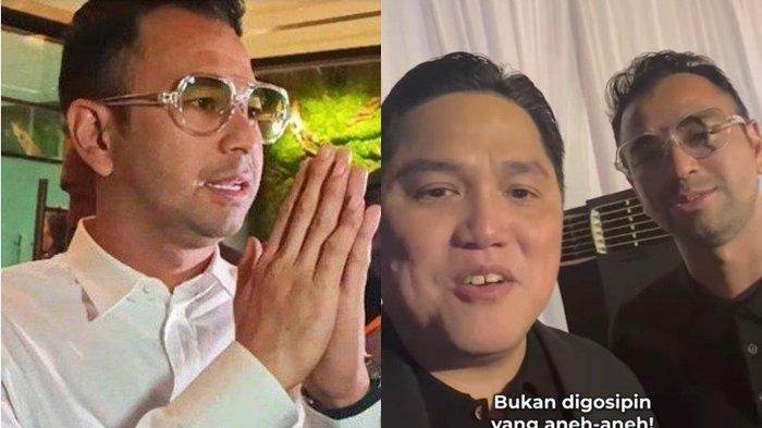 Senasib Pernah Dirumorkan Terlibat Pencucian Uang, Erick Thohir Bela Raffi Ahmad: Jangan Takut ...