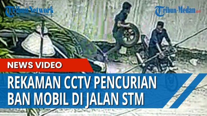 Viral Video Aksi Pencurian Ban Mobil Di Medan Pelaku Terlihat Lihai