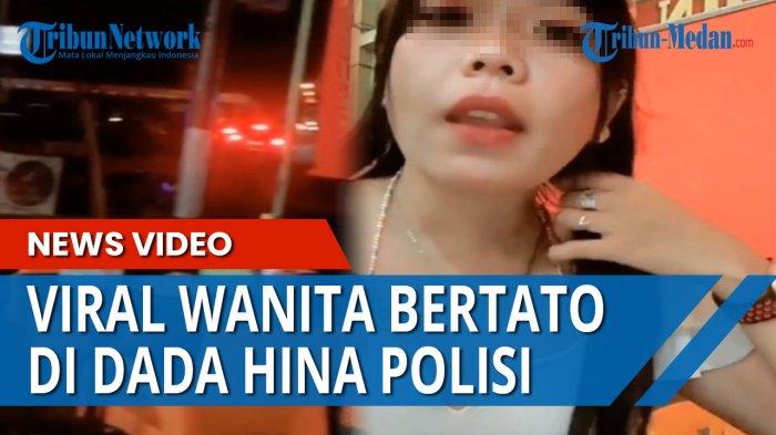 Viral Wanita Bertato di Dada Hina Polisi, Marah Saat Makan Ada Razia ...