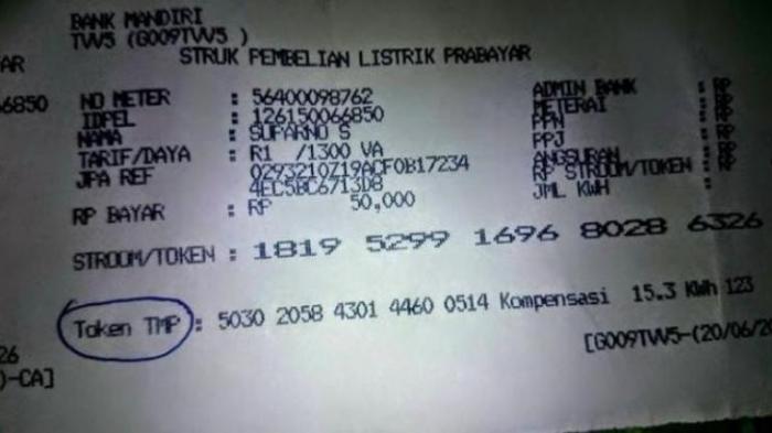 Jangan Buru-buru Buang Slip Token Listrik Anda, Ini Alasannya - Tribun ...