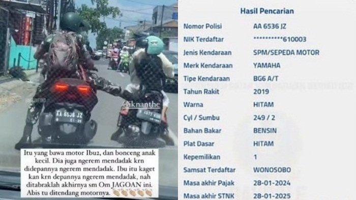 SOSOK Praka ANG yang Tendang Ibu-ibu yang Bonceng Anak, Ternyata Motor Dibelikan Mertua,Masih ...