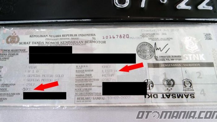 Kepolisian Imbau Masyarakat tak Beli Motor Berkode 'ST'. Apa Itu Arti ...