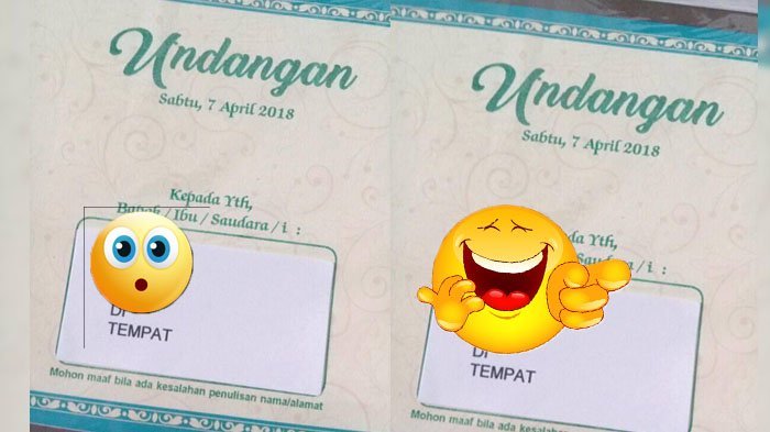 Viral, Heboh Undangan Pernikahan, Nama Tamu Disandingkan dengan ...