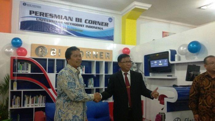 BI Resmikan BI Corner di Universitas Methodist Indonesia - Tribun-medan.com