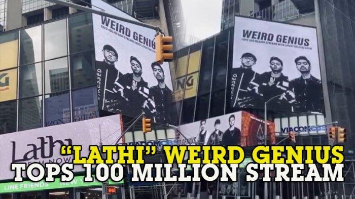WEIRD GENIUS Terpampang di Billboard Times Square New York, Lagu Lathi ...
