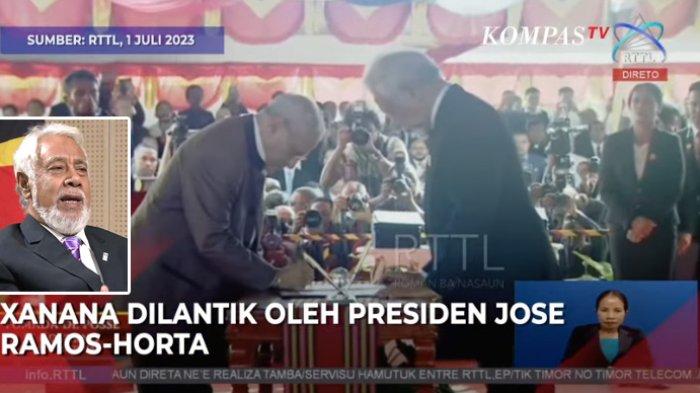 Xanana Gusmao Resmi Dilantik Jadi PM Timor Leste oleh Presiden Jose Ramos-Horta, Dihadiri Luhut ...