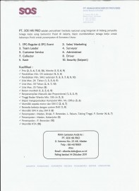 PT Sos Butuh Tenaga Kerja Segera - Tribun-medan.com