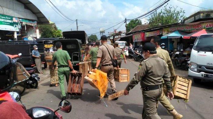 Berjualan Tak Sesuai Aturan, Satpol PP Tindak Puluhan PKL di Kota Salatiga - tribunmuria.com