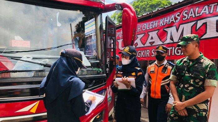 Cek Kelayakan Jalan Bus, Dishub Salatiga Gelar Ramp Check di Terminal - tribunmuria.com