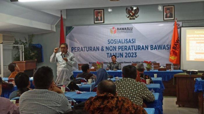 Bawaslu Blora Sosialisasikan Peraturan Pemilu 2024 - tribunmuria.com