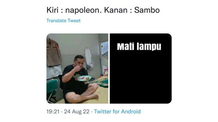 Kapolri Belum Ekspos Foto Ferdy Sambo Dalam Tahanan, Netizen Bikin Meme ...