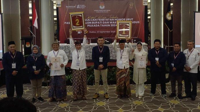 Pengundian Nomor Urut Paslon Pilkada Kudus 2024, Begini Arti bagi Masing-masing Paslon ...