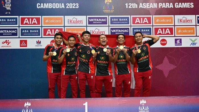 Tim Para Badminton Sumbang Emas Pertama Kontingen Indonesia di APG XII Kamboja - tribunmuria.com