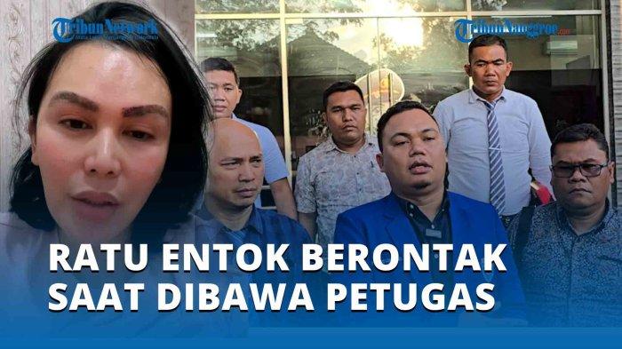 VIDEO - Viral Selebgram Ratu Entok Berontak saat Dibawa Petugas Atas ...
