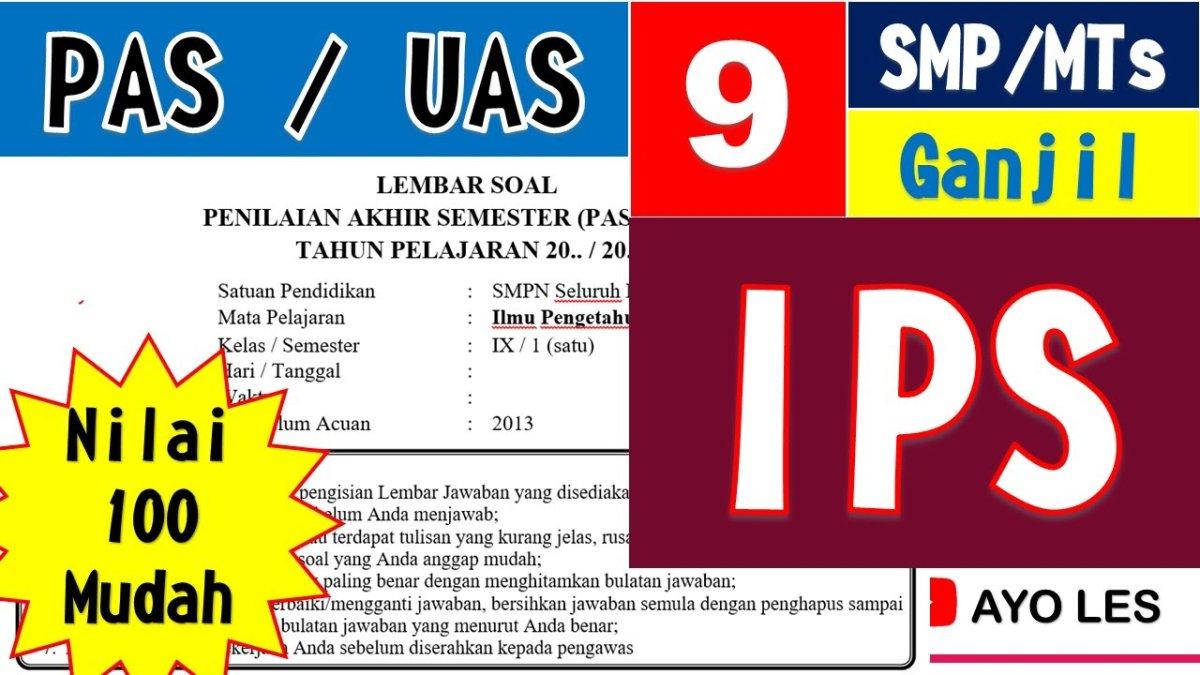 100 Soal & Kunci Jawaban Ujian Sekolah IPS Kelas 9 SMP/MTs 2024, Apa Karakteristik Benua Asia ...