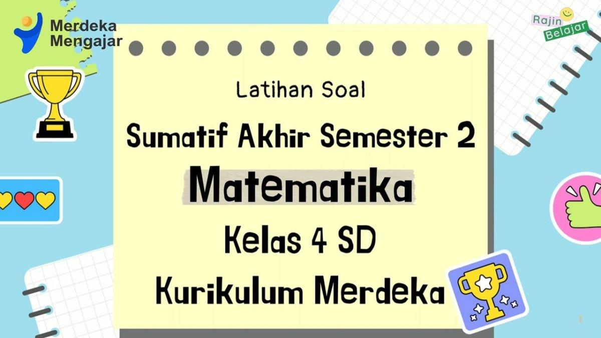 40 Soal & Kunci Jawaban Ujian Matematika Kelas 4 SD/MI 2024, Rumus Luas & Keliling Persegi ...