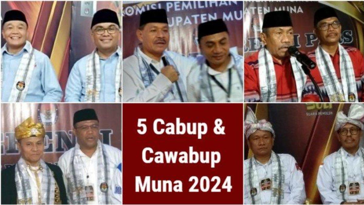 Adu Harta Kekayaan 5 Cabup di Pilkada Muna 2024, Rajiun vs Kardini vs Abdul vs Bachrun vs Hasuna ...
