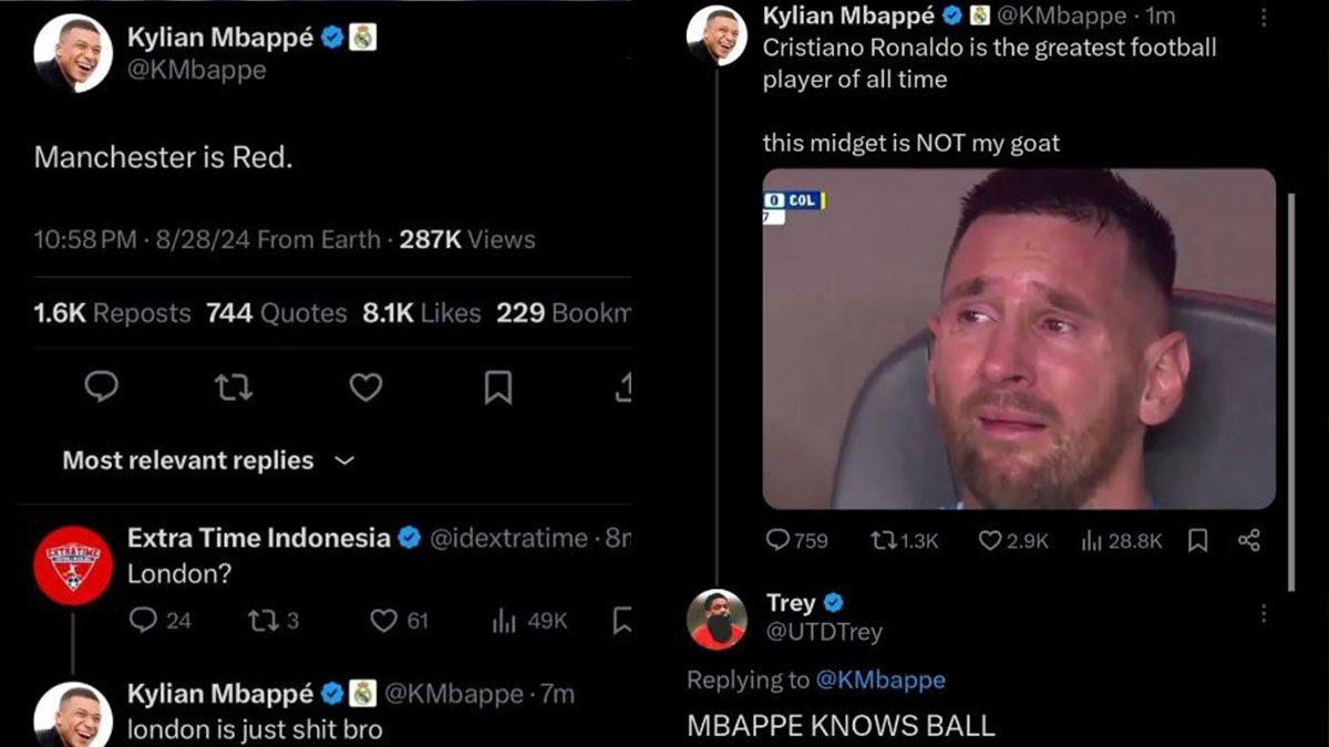 Akun Twitter Kylian Mbappe Di-hack, Puji-puji MU & Cristiano, Ejek ...
