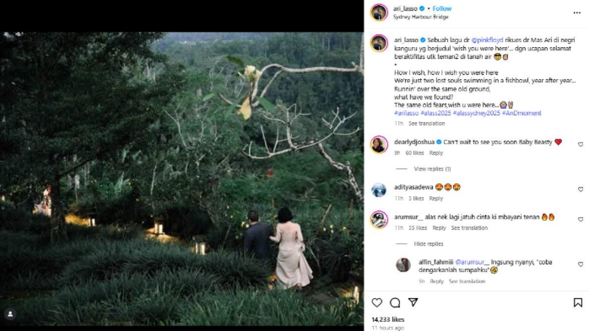 Pertama Kalinya Ari Lasso Unggah Potret Mesra dengan Dearly Desiana ...