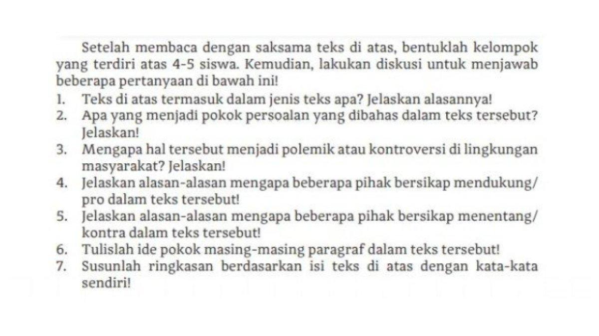 Kunci Jawaban Bahasa Indonesia Kelas 10 SMA Halaman 175 176: Pro dan Kontra Puisi Esai ...