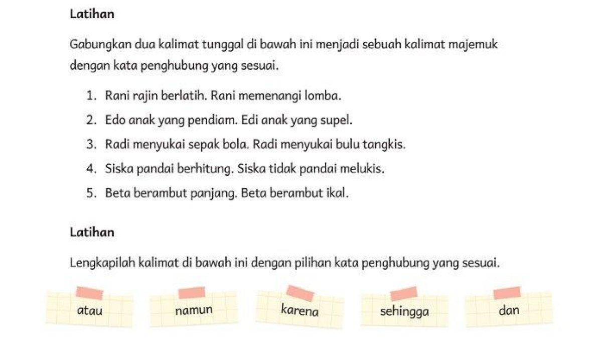Soal & Kunci Jawaban Bahasa Indonesia Kelas 5 Halaman 20, Kata ...