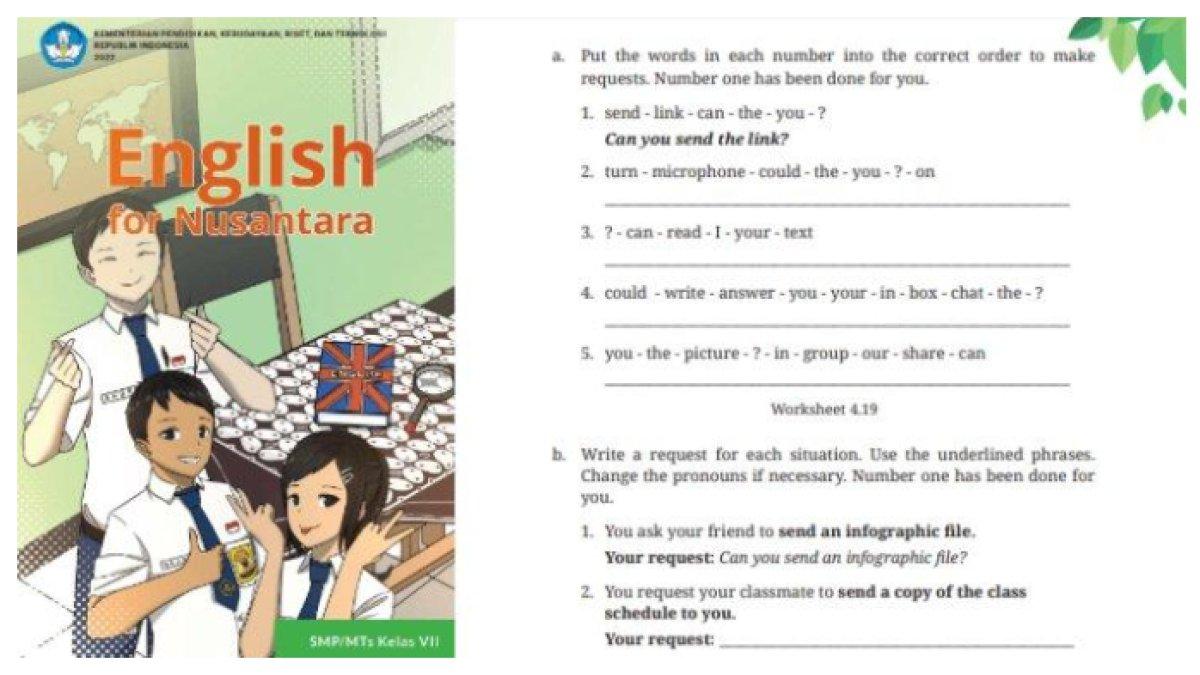 Kunci Jawaban Bahasa Inggris Kelas 7 SMP Halaman 179: Write A Request ...