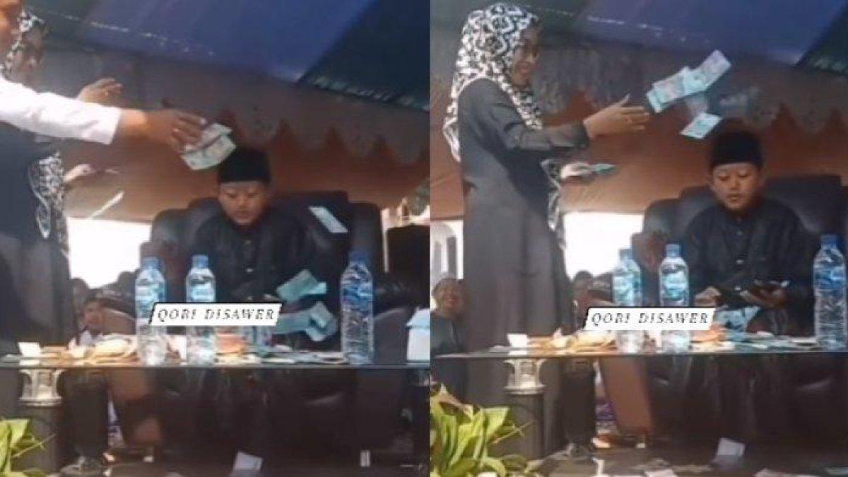 ASTAGHFIRULLAH! Bak Biduan, Qori Ini Disawer saat Lantunkan Al Quran ... ASTAGHFIRULLAH! Bak Biduan, Qori Ini Disawer saat Lantunkan Al Quran ...