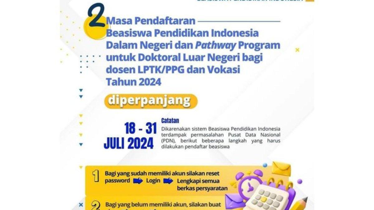 Pendaftaran BPI 2024 Kembali Diperpanjang, Sudah Punya Akun Harus Reset Password, Simak ...