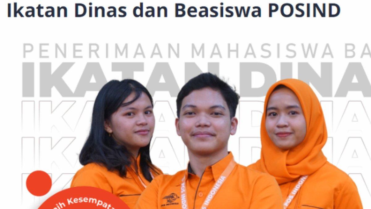 SELAMAT! Beasiswa PT Pos Indonesia 2024 Dibuka, Kuliah di Kampus Ikatan Dinas Dapat Pembiayaan ...