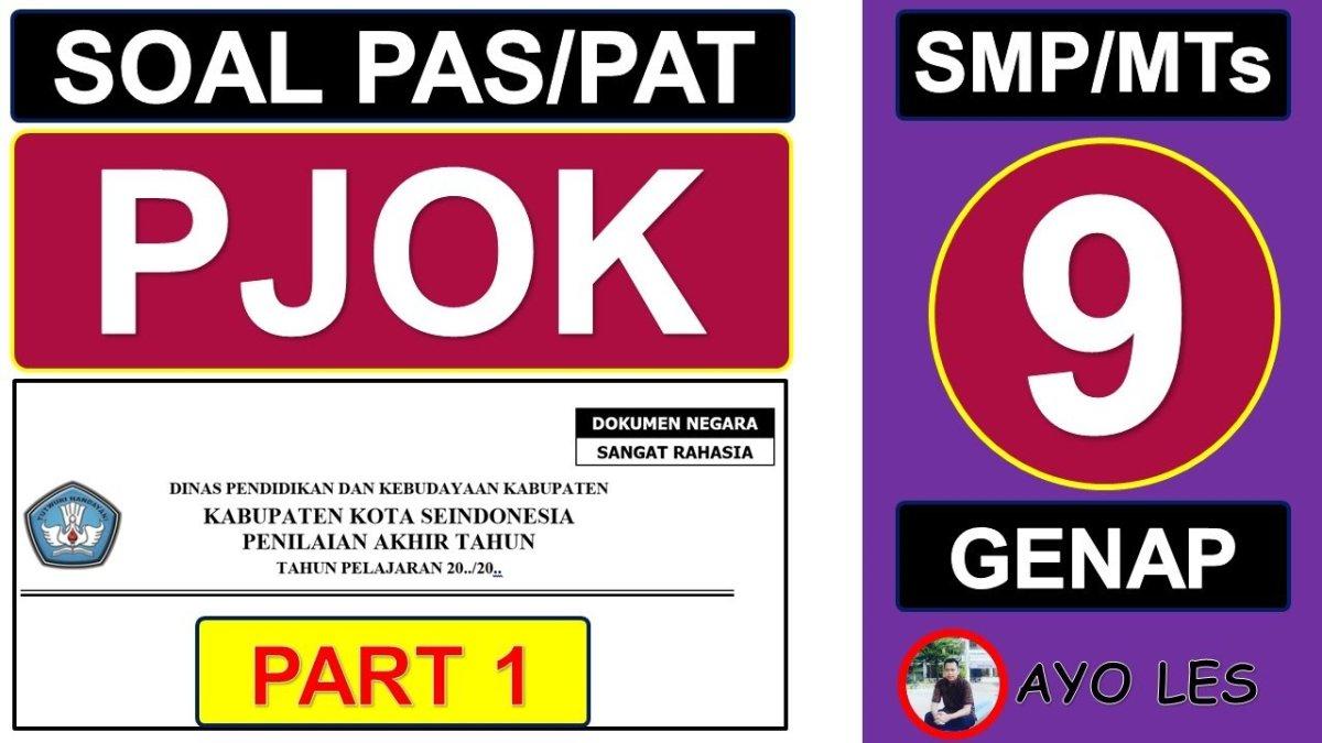 50 Soal & Kunci Jawaban Ujian Sekolah PJOK Kelas 9 SMP/MTs 2024, Istilah Gerakan Senam Lantai ...